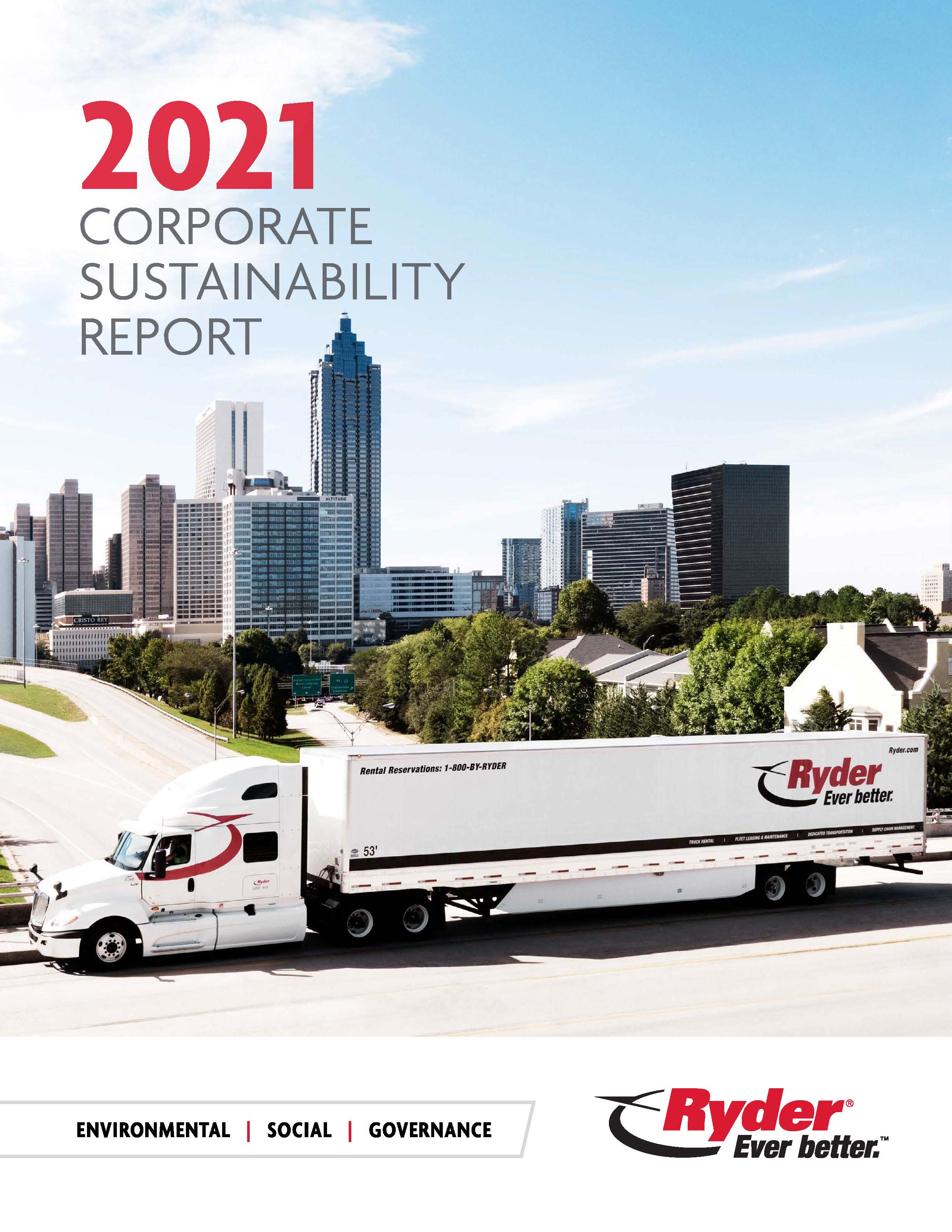 Ryder System, Inc. - Ryder Releases 2021 Corporate Sustainability Report